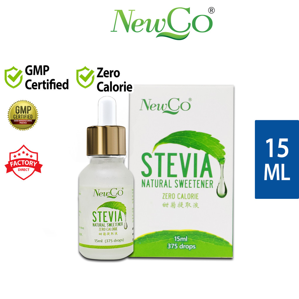 Newco Stevia Natural Sweetener Drop (15ml) Zero Calorie | Shopee Malaysia