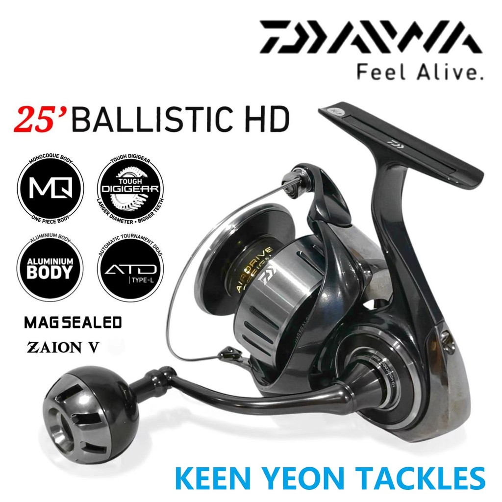 DAIWA 2025' BALLISTIC HD LT / 2017' BALLISTIC LT FISHING REEL ( SPINNING ) | Shopee Malaysia