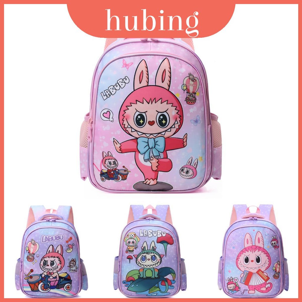 Eye-catching Large Labubu Capacity Backpack With Cartoon Graphics For ...