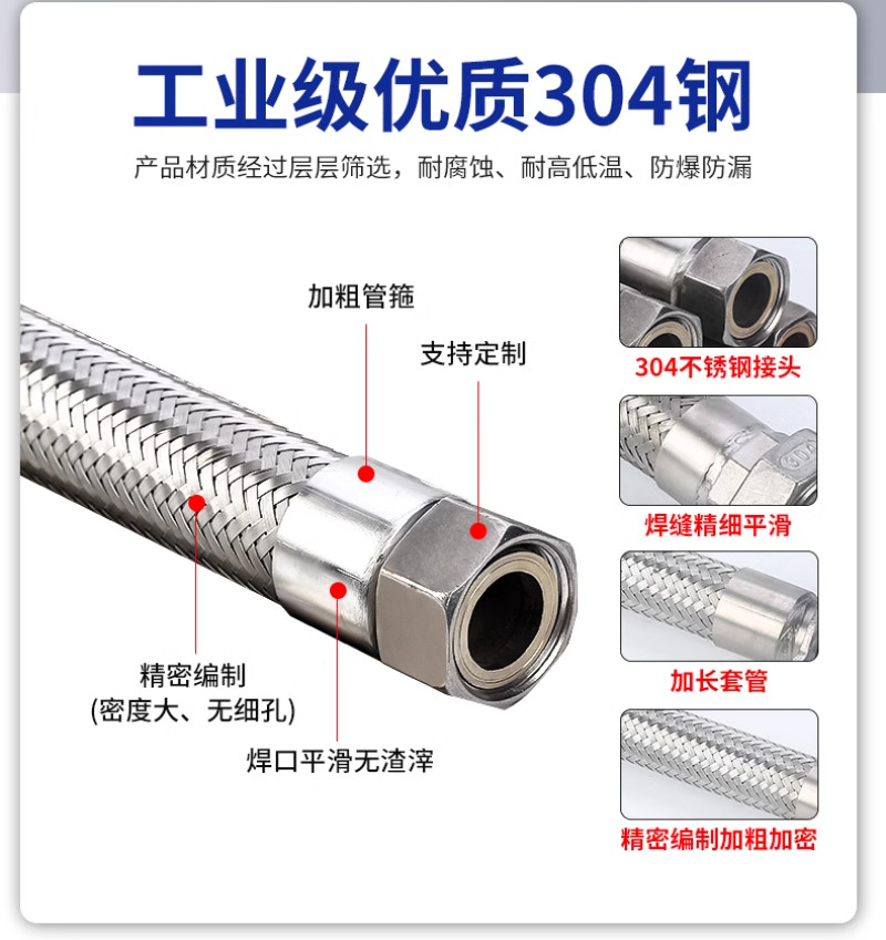 [.666.]304 stainless steel bellows steam 1" high temperature and high ...
