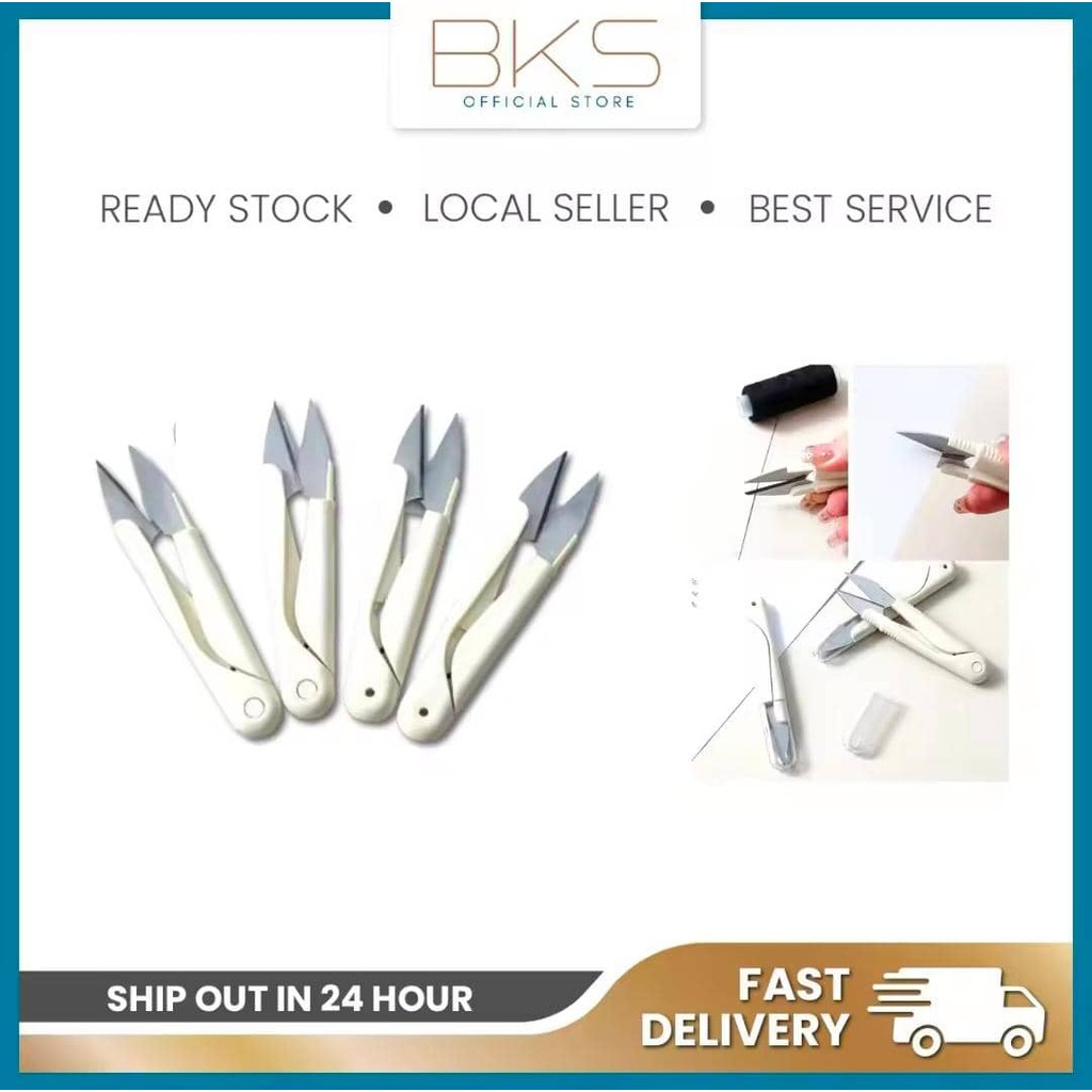 Household Sewing Small Scissors with Cap Plastic Cross Stitch Thread ...