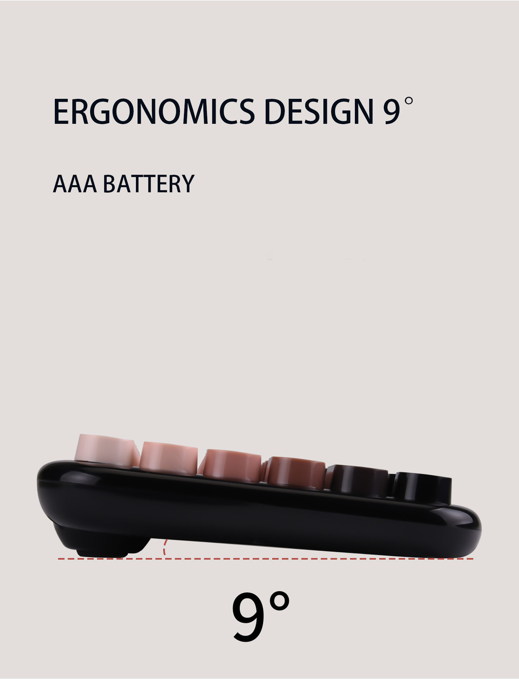 MOFII ANN Wireless Keyboard Dual Mode Bluetooth PC/Office Laptop ...