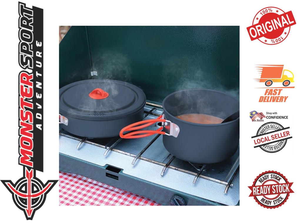 ORIGINAL Coghlan's Hard Anodized Family Cook Set CGN1824 Camping ...
