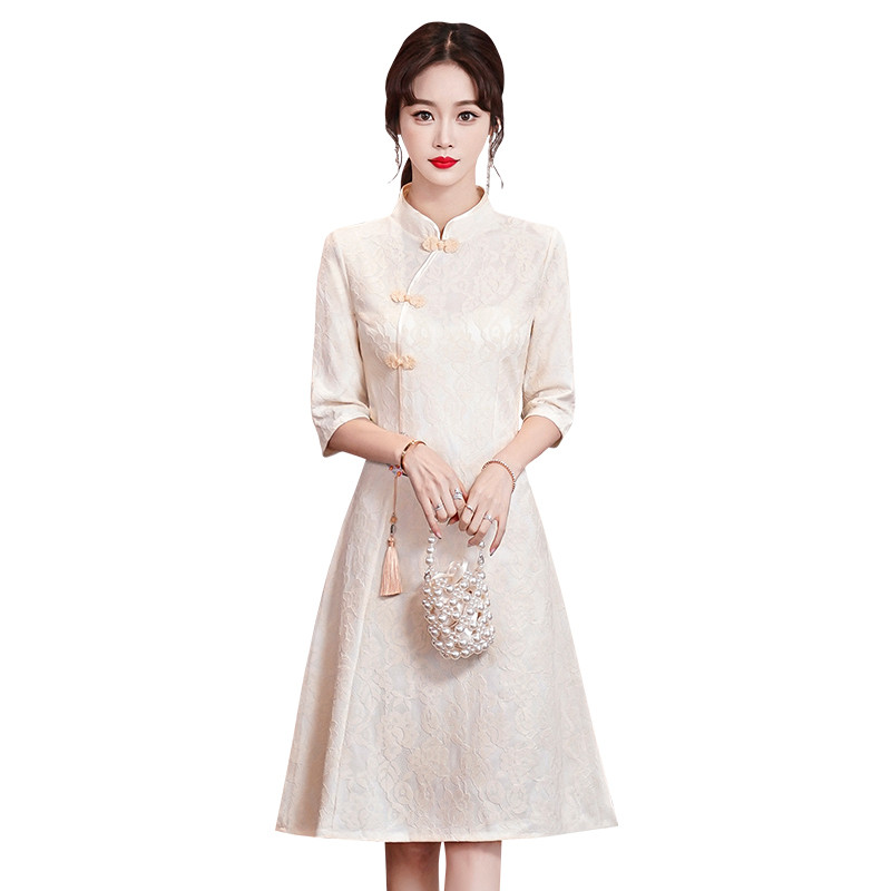 Plus Size Chinese Traditional Wedding Lace Qipao Embroidery Dress ...