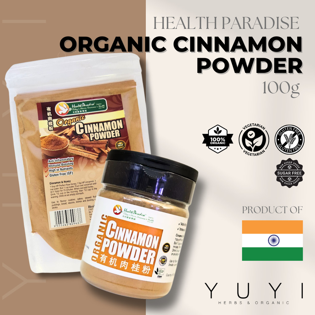 【Health Paradise】Organic Cinnamon Powder 有机肉桂粉 - 100g | Shopee Malaysia