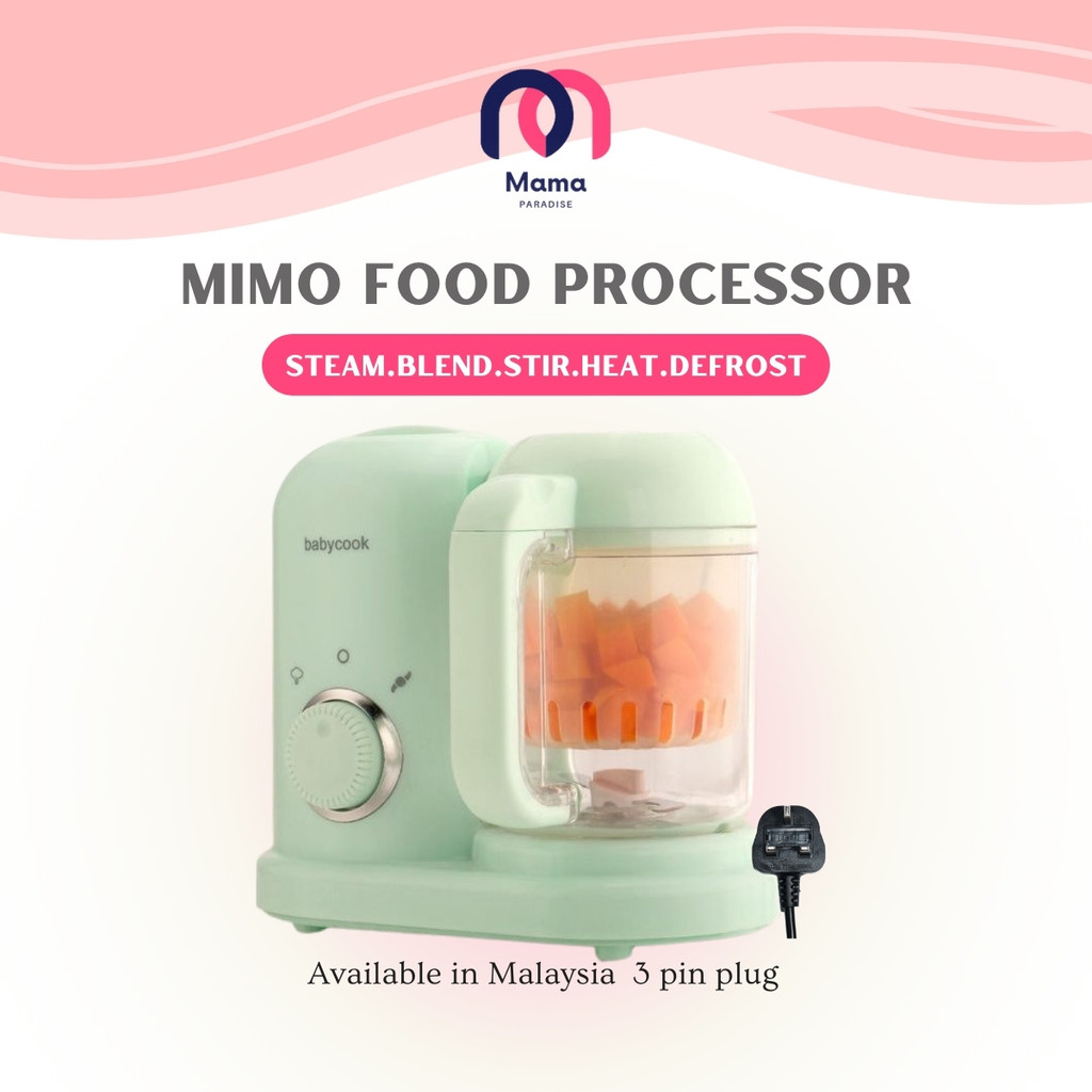Mimo Food Processor | Steamer & Blender All in One | Baby Food Introduction Must Have | Shopee ...