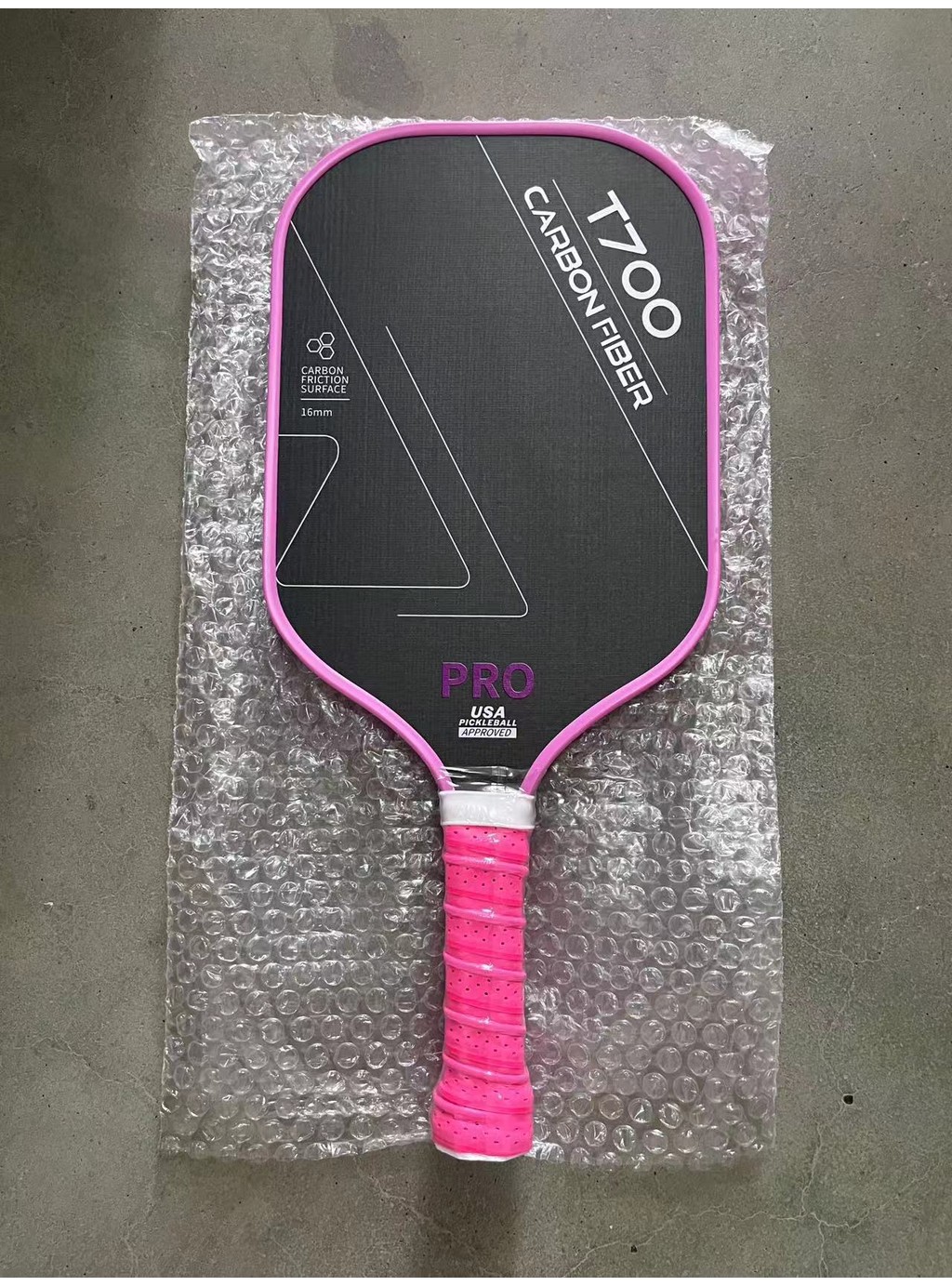 Pickleball Paddle T700 Carbon Fiber 16mm, Professional Matte Pickleball ...