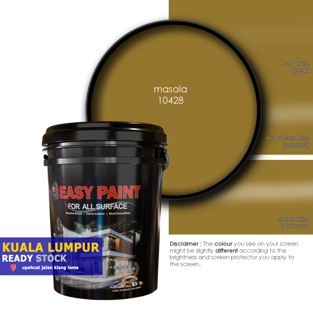 1 Liter and 5 Liter - MASALA J 10428, Easy Paint All Surface for ...