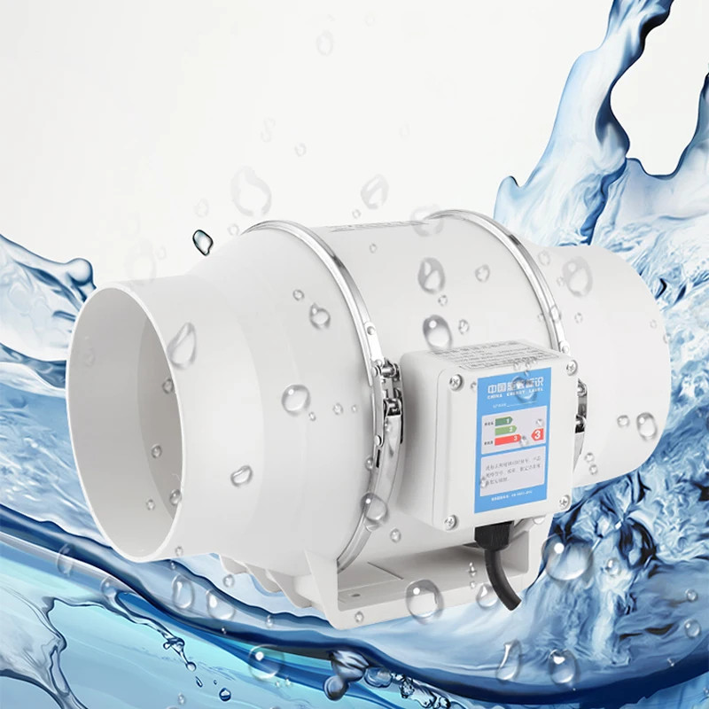 Duct Fan Powerful Silent Ventilation Fan Kitchen and Bathroom Exhaust ...