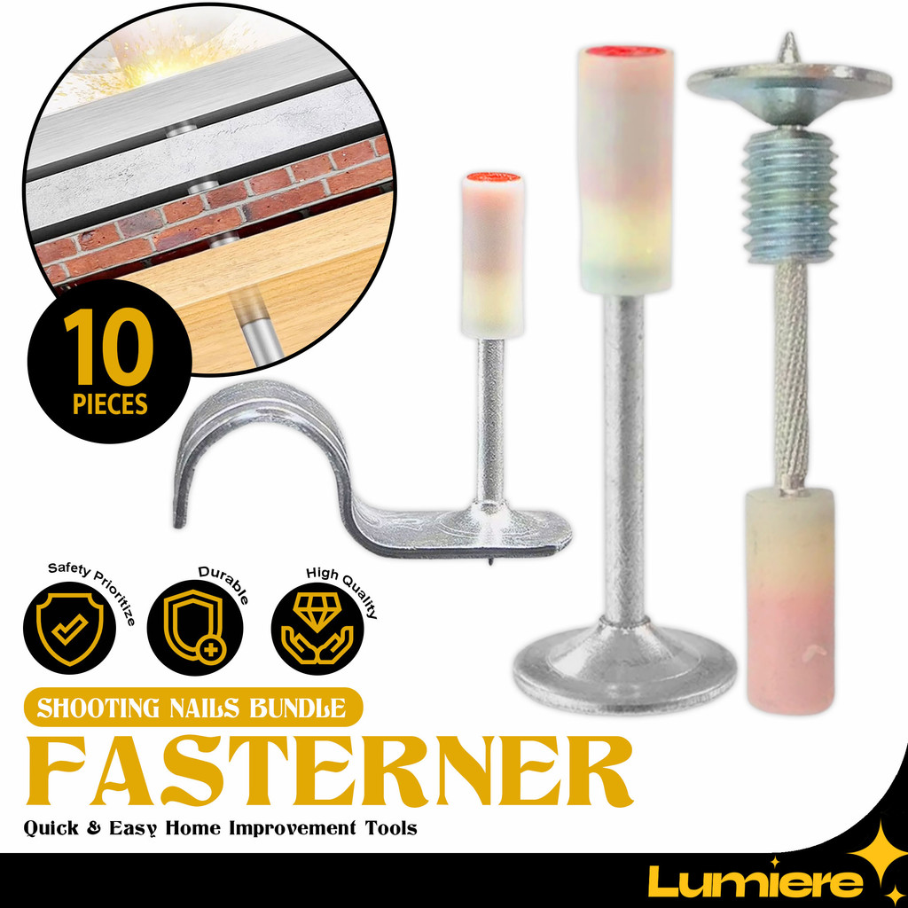 Nail With Screw 10PCS Rivet M8 Nails Gun Ceiling Heavy Duty Round Nail ...