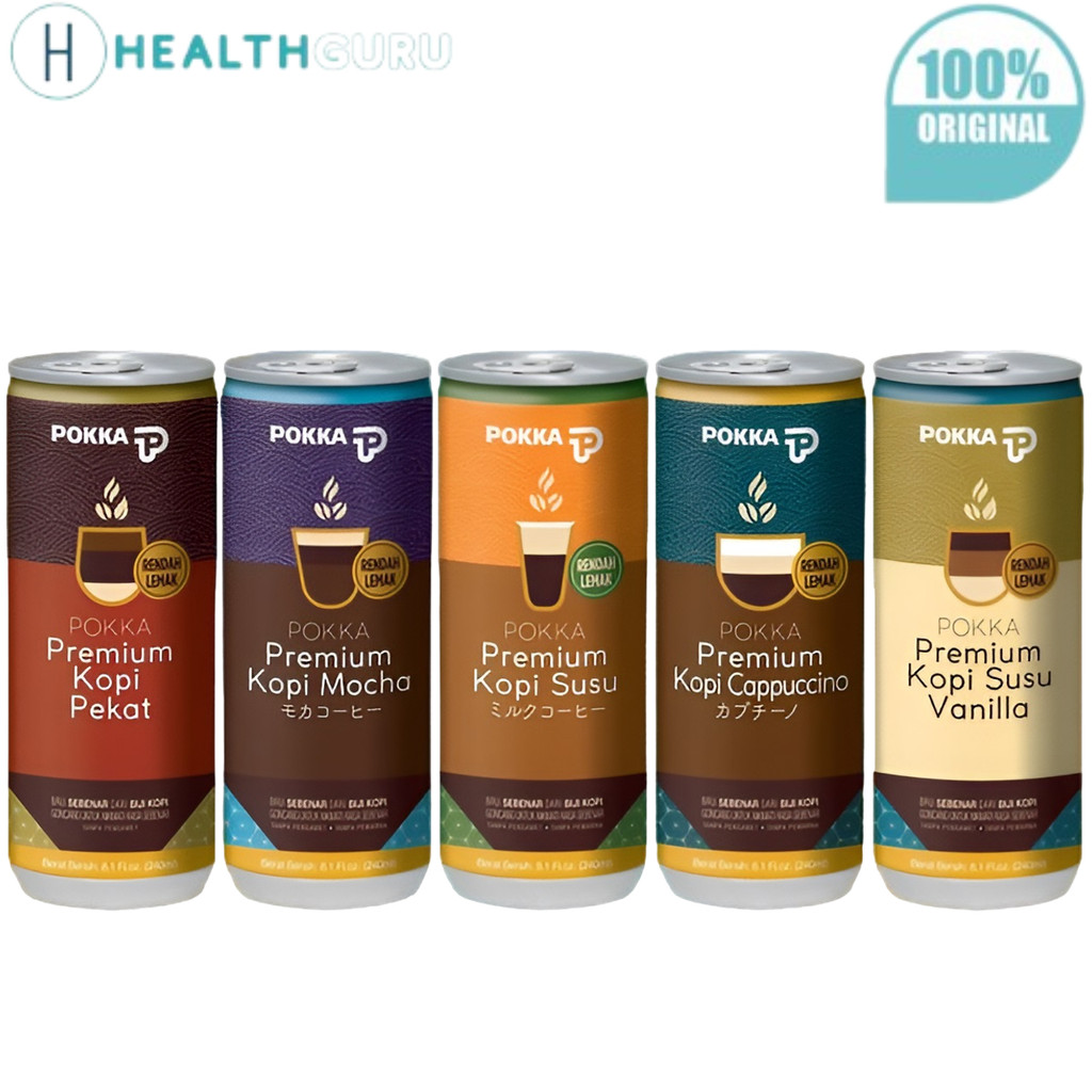 HealthGuru 240ml x4 Cans Pokka Premium Coffee Mocha Vanilla Latte ...