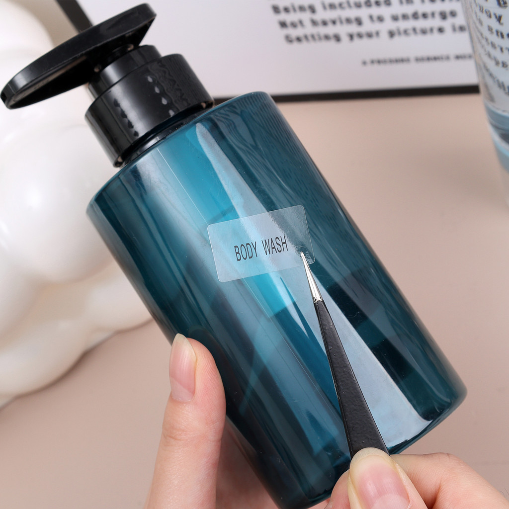 10 Sheets Self-adhesive Waterproof Shampoo Labels Portable Travel ...