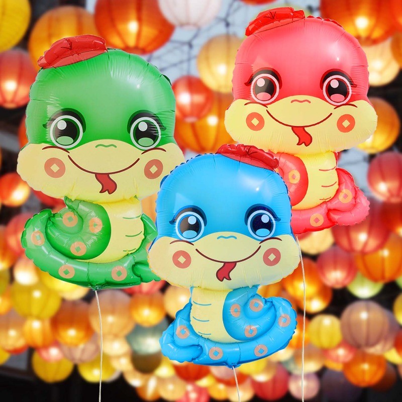 2025 Snake Year Balloons - Zodiac Snake Inflatable Balloon - Chinese ...