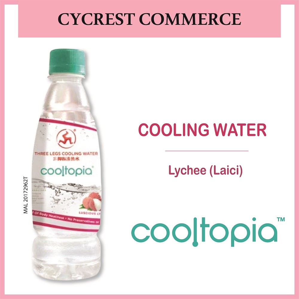 Three Legs Cooltopia Lychee Cooling Water (320ml) | Shopee Malaysia