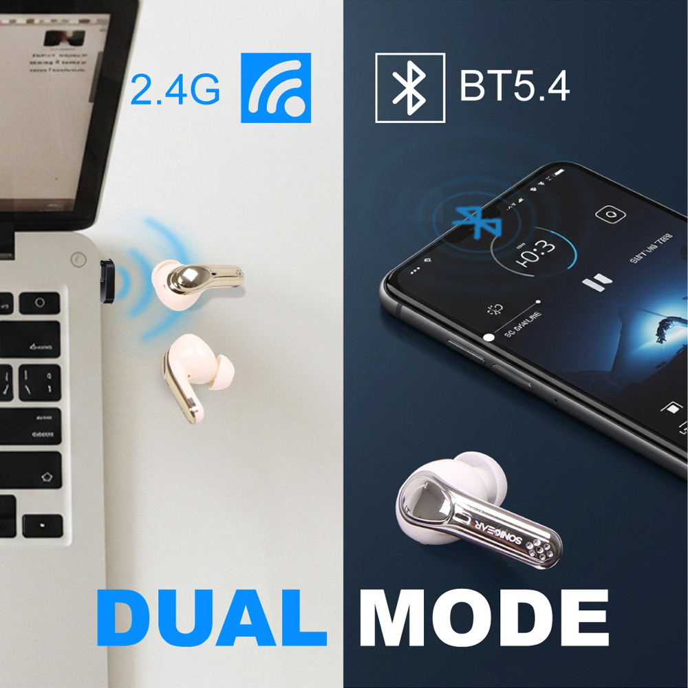 SonicGear Earpump XP2 Dual Model TWS Earbuds Active Noise Cancellation With ENC | Shopee Malaysia