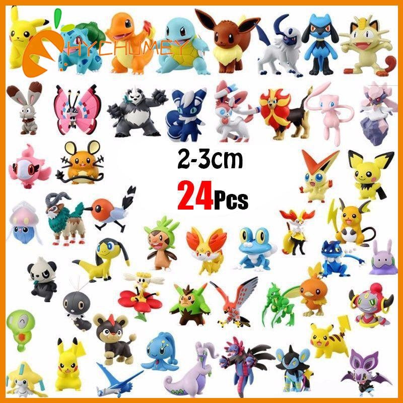 24 And Small Adorable Pokemon Figures A Must-have Fans For All | Shopee ...