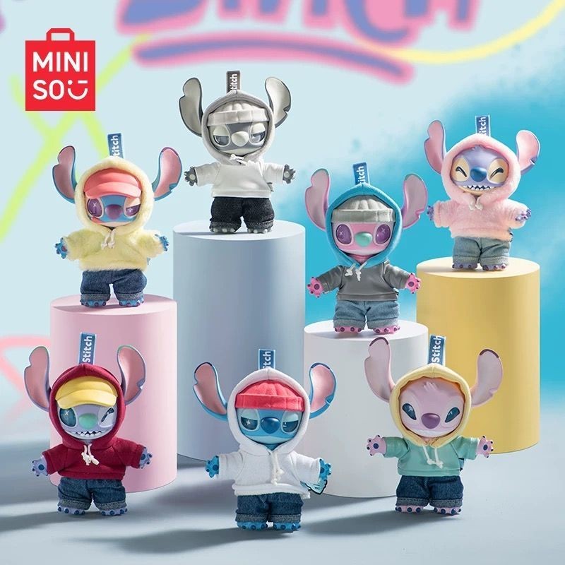 MINISO MINISO MINISO Disney Stitch GenZ Street Series Vinyl Plush ...