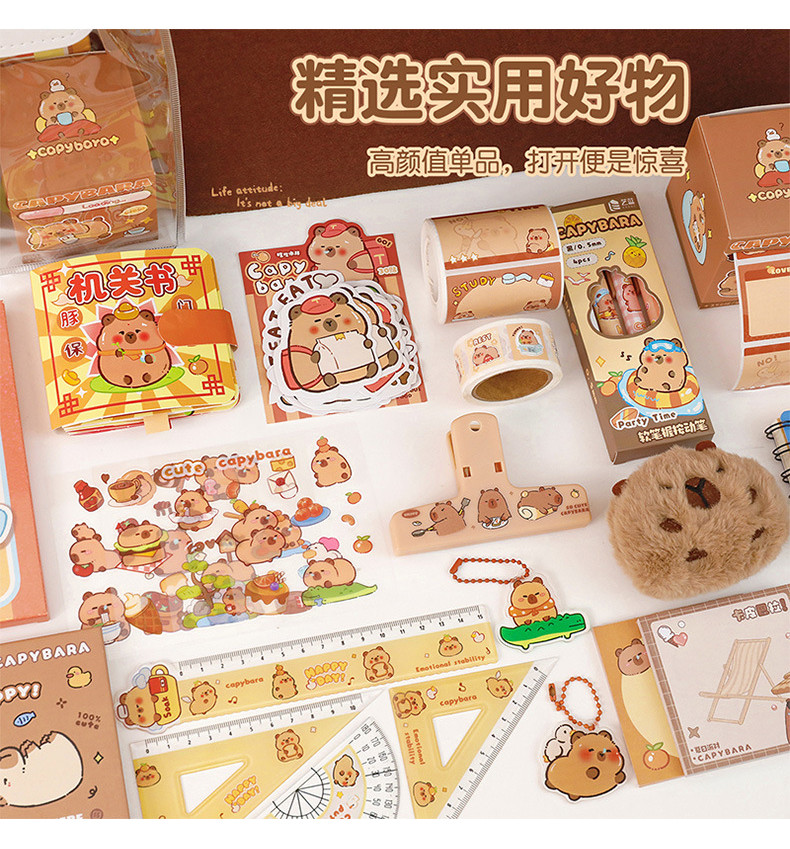 Capybara Stationery set Graduation gift Students birthday gift Handmade ...