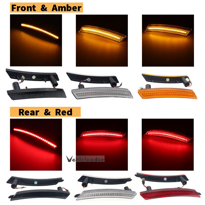 Rear/Front 12V Side Marker Light Side Repeater Turn Signal Light LED ...