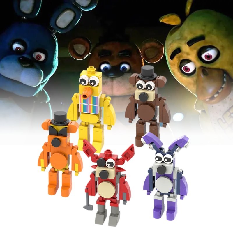 Wu Unique Fnaf Ye Bear Building Blocks Set For Kids With Fun And Play Features Interactive ...