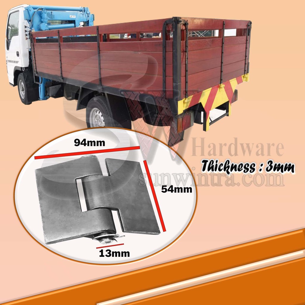 3mm Lorry Hinges / Welding Hinges Metal / Ensel Welding Pintu / Ensel ...