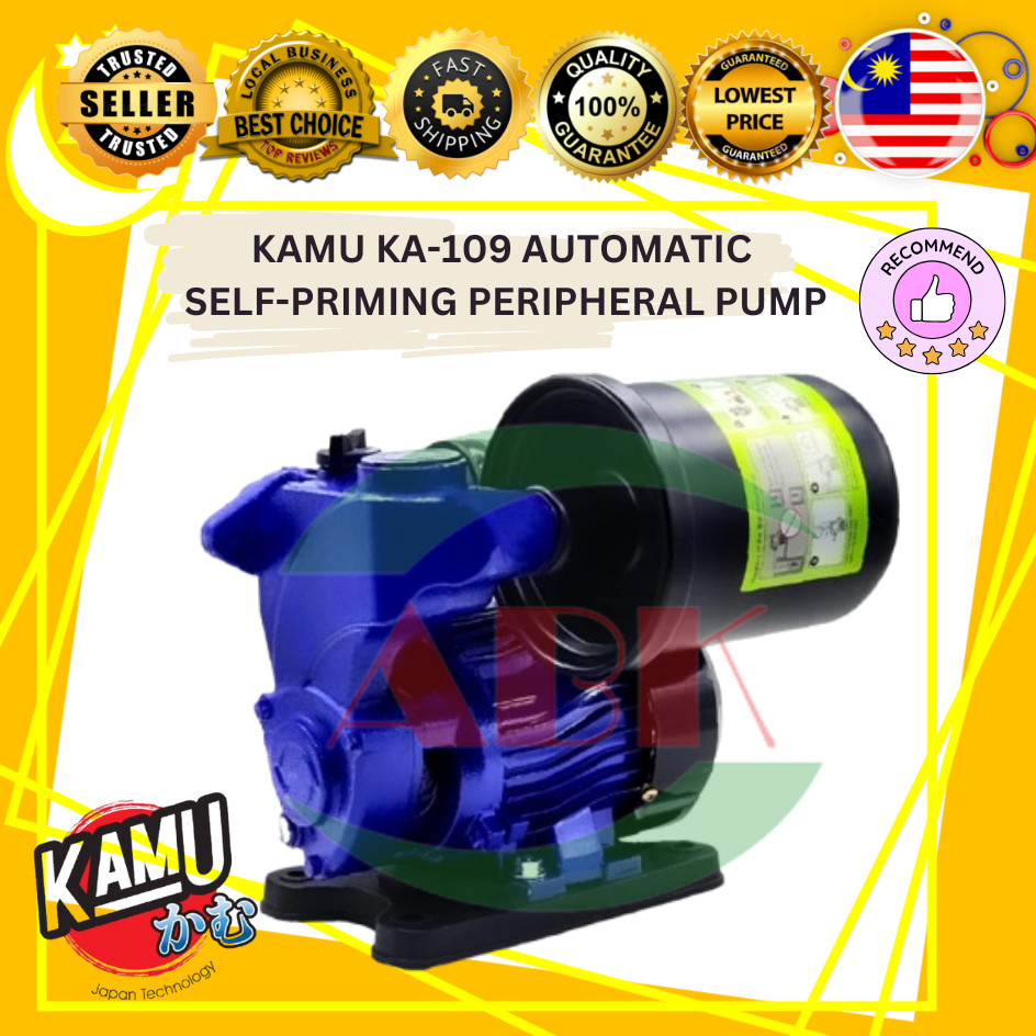 KAMU KA-109 1" AUTOMATIC SELF PRIMING PERIPHERAL PUMP 370W 230V | Shopee Malaysia