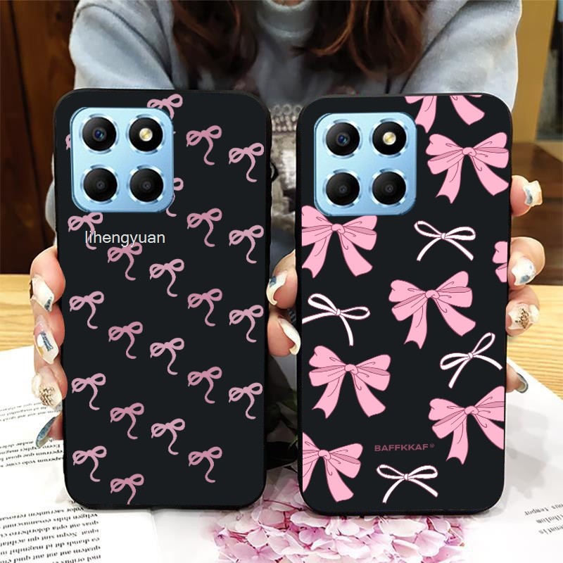 For honor X6 X60i X6A PLUS X6S X7A X7B 4G High-grade pink bow Simple ...