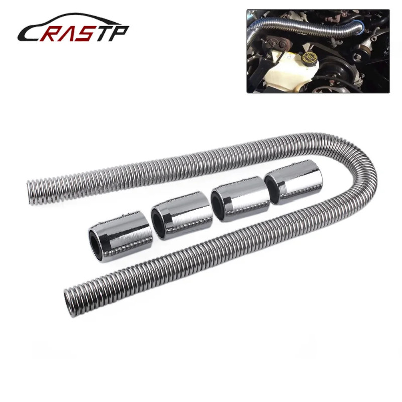 Universal Flexible Car Stainless Steel Radiator Flex Coolant Water Hose ...