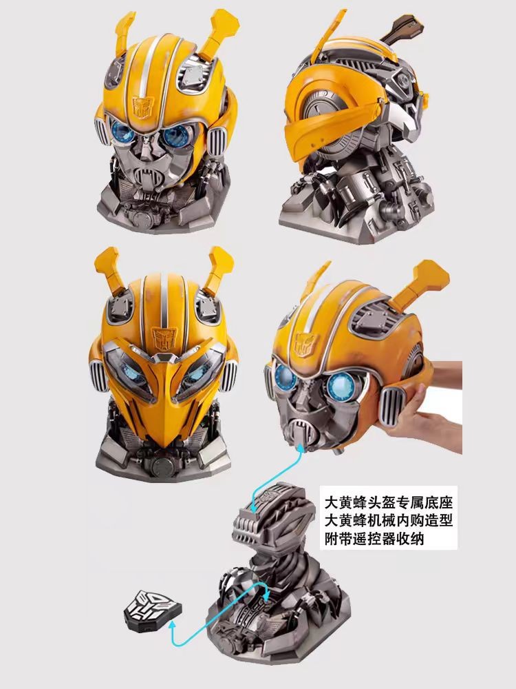 1:1 Bumblebee Helmet Wearable Mask Helmet Megatron Surrounding Toys ...