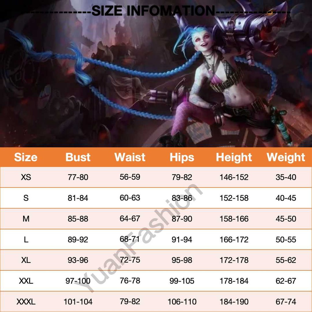[Ready Stock] Arcane：League of Legends Jinx cospaly Loli Jinx cosplay ...