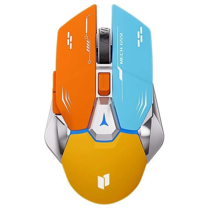 Wireless Mechanical Mouse Silent Rechargeable Gaming Mause Laptop ...