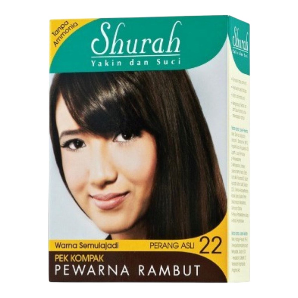 SHURAH PERWARNA RAMBUT 22 PERANG ASLI (EXPIRED : 08/2025) | Shopee Malaysia