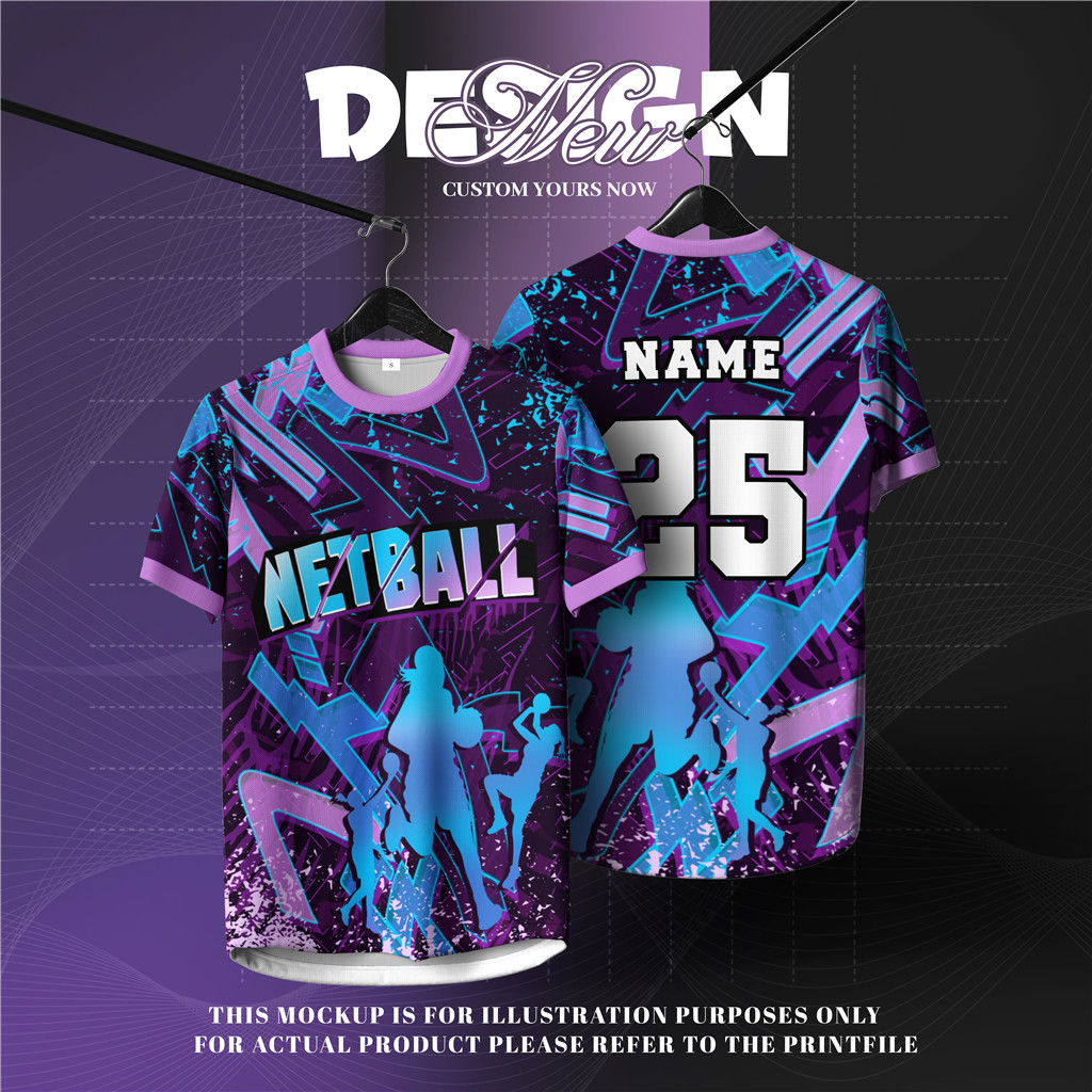 2025 Netball Futsal Football Jersey Baju T Shirt Premium Outdoor Sport ...