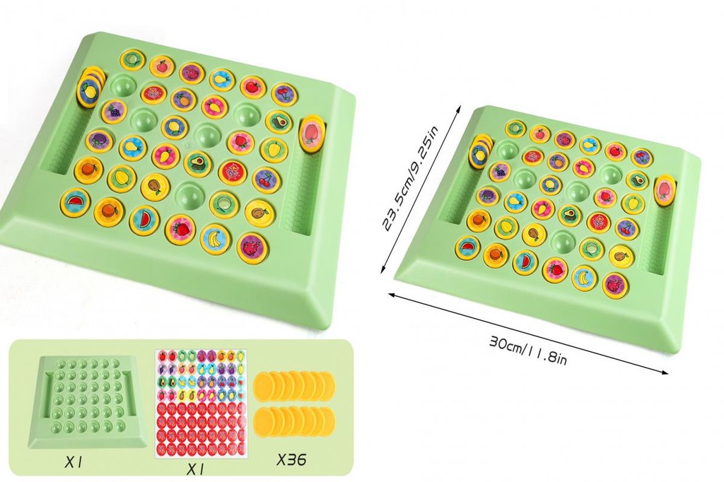 happaypart| Two-player Flipping Chess Children Chess Game Fun Fruit ...