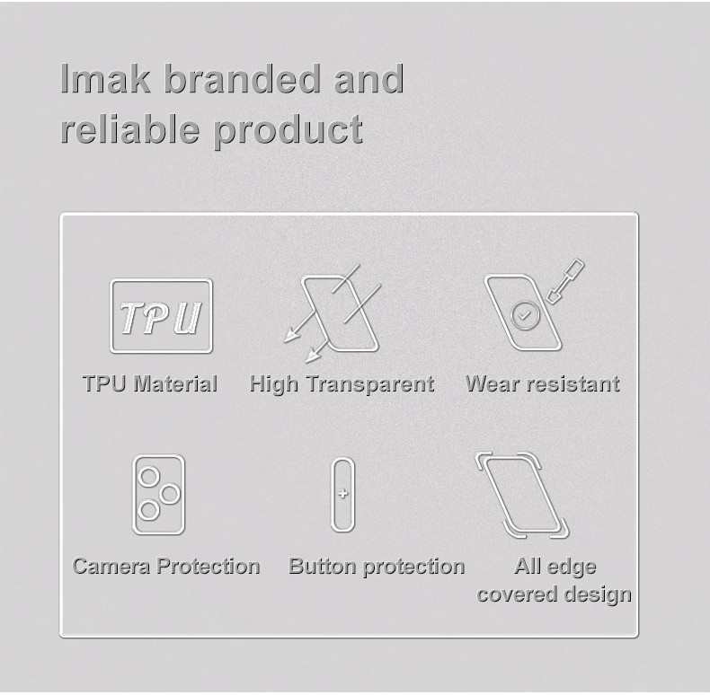 Redmi Note 14 Pro Plus 5G Case IMAK UX-5 Series Clear Elastic Soft Case for Xiaomi Redmi Note 14 ...