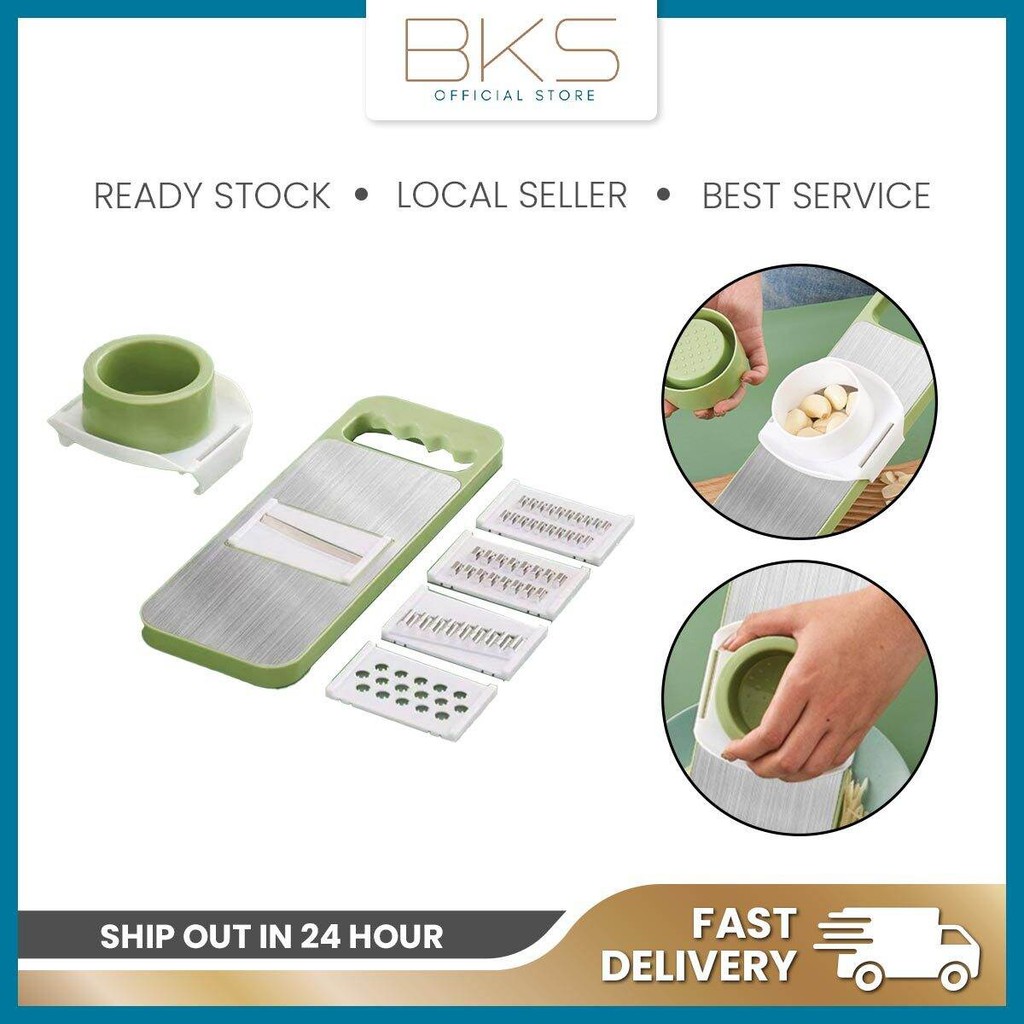 Slicer Multifunction Vegetable Fruits Chopper Food Cutter Graters Adjustable With Hand Guard ...