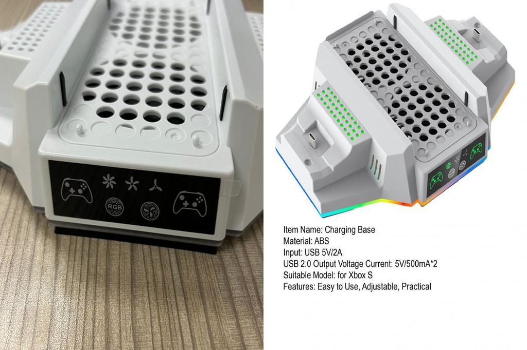 Host Cooling System High-speed Fans Rgb Vertical Cooling Stand with ...