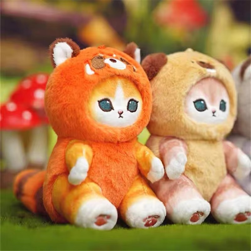 Mofusand Kawaii Cos Cat Kawaii Animal Plushies Keychain Cosplay Animals ...
