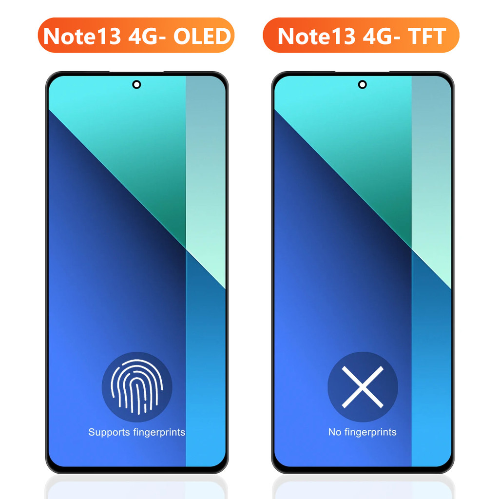 AMOLED for Xiaomi Redmi Note 13 4G 23129RAA4G 23124RA7EO LCD Display ...
