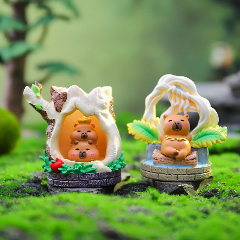Kapibara forest time creativity furniture ornament blind box toy figure ...