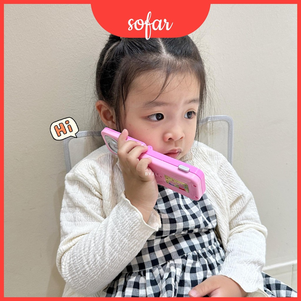 Toy Pig Foldable Mobile Phone With Fun Music And Bright Lights For ...