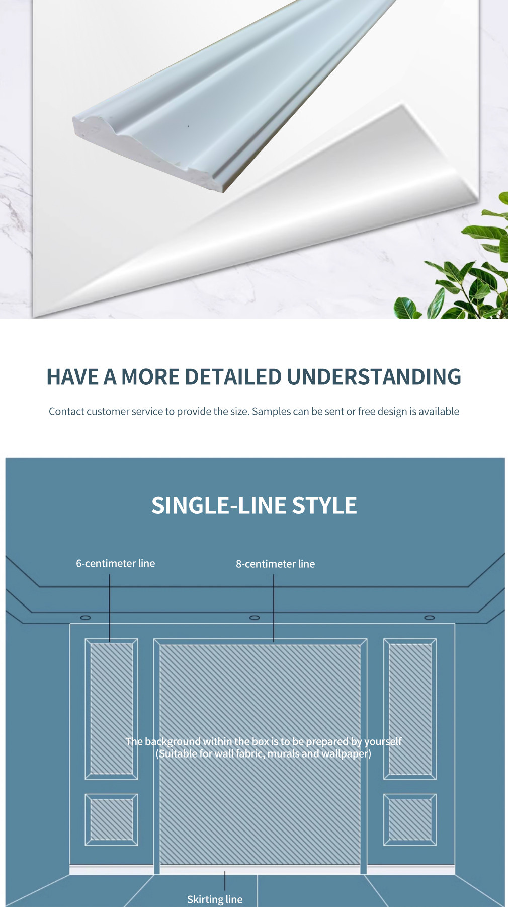 [8ft PVC Wainscoting Panel] Angel White Decorative Wall Trim ...
