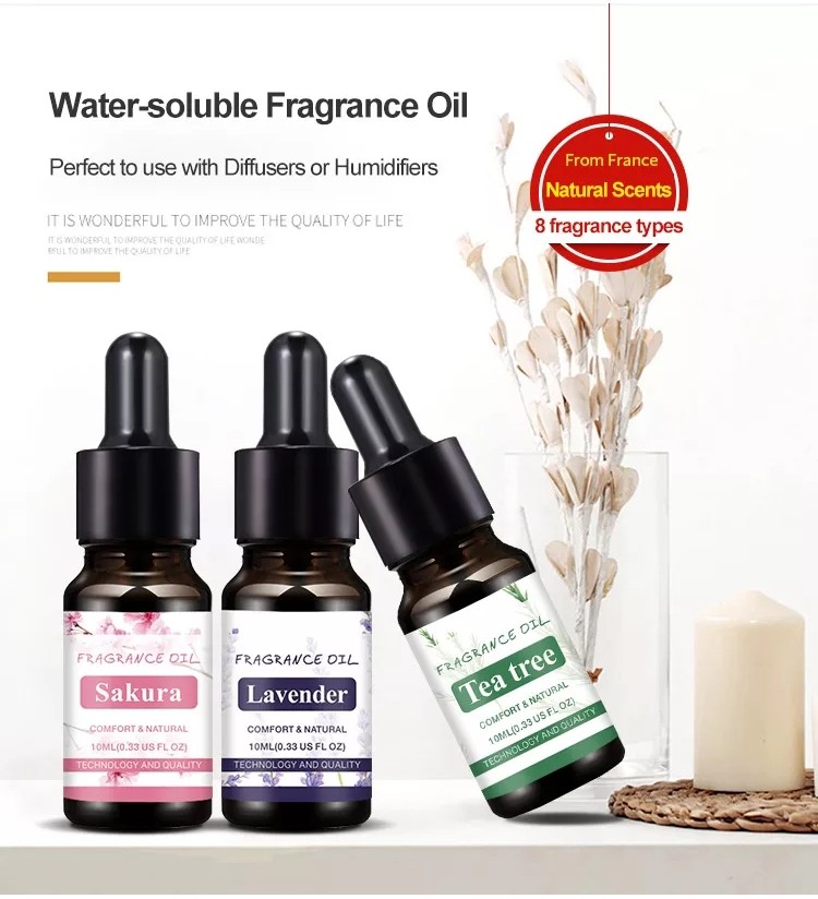 Natural Essential Oil Water Soluble 10ML Aromatherapy Fragrance Oil ...