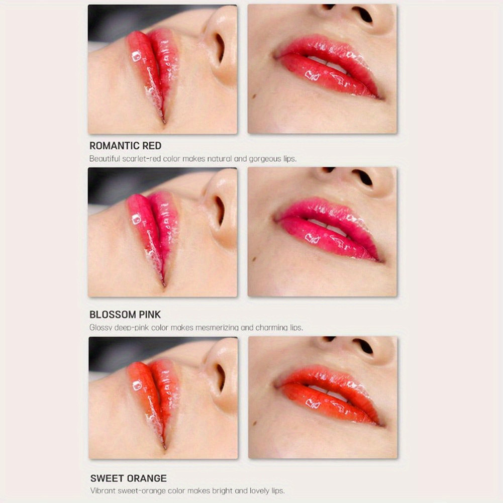 5 Vials 8ml Lips Glow Ampoule Serum Semi-permanent Lipstick BB Lips ...