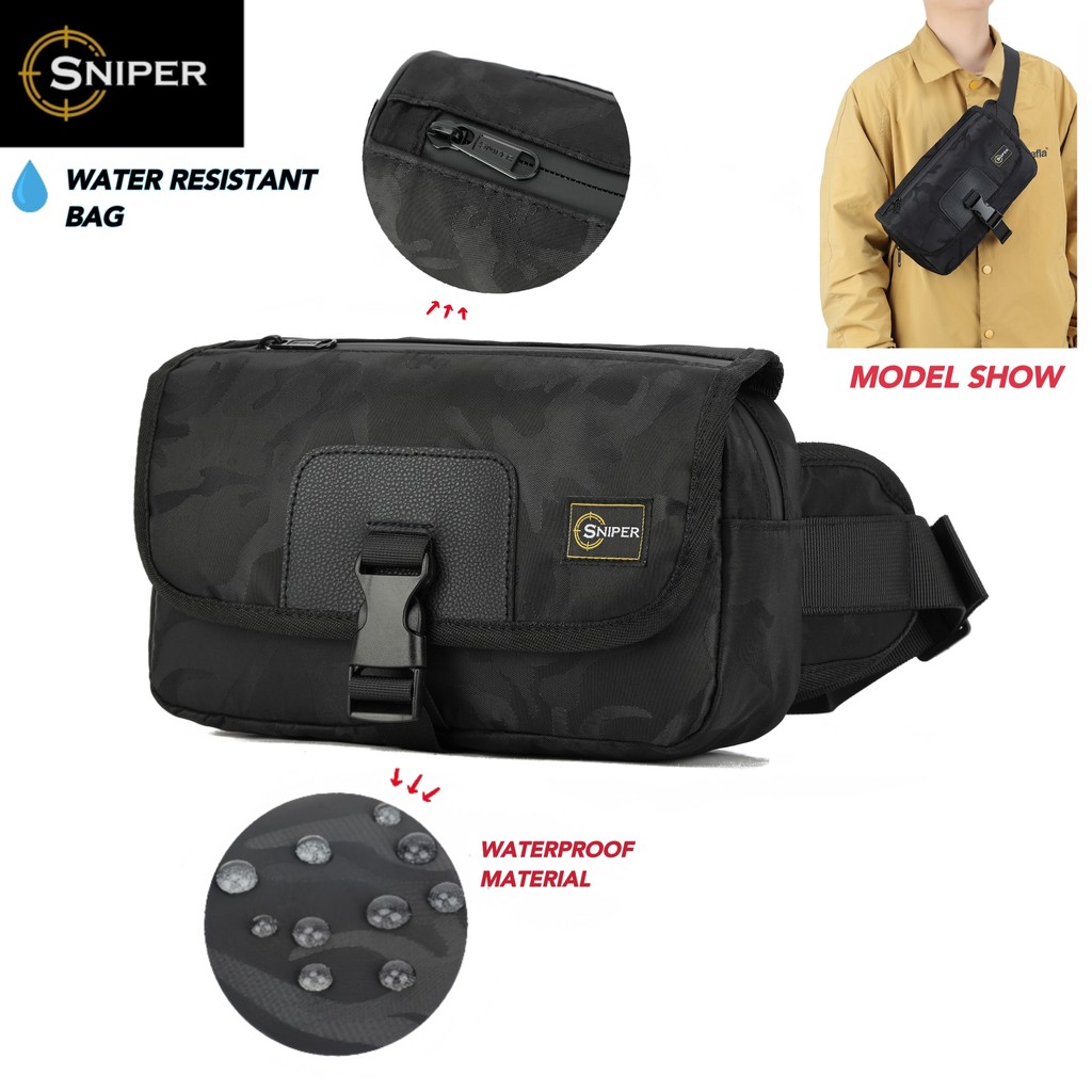 SP078) High Quality Water Resistant SNIPER WAIST BAG CHEST BAG with ...