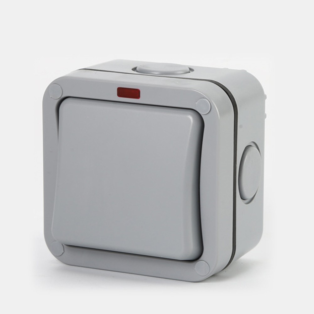 ISHOWMAL ️20A 1 Gang Weatherproof Junction Box Outdoor Switch Switch ...