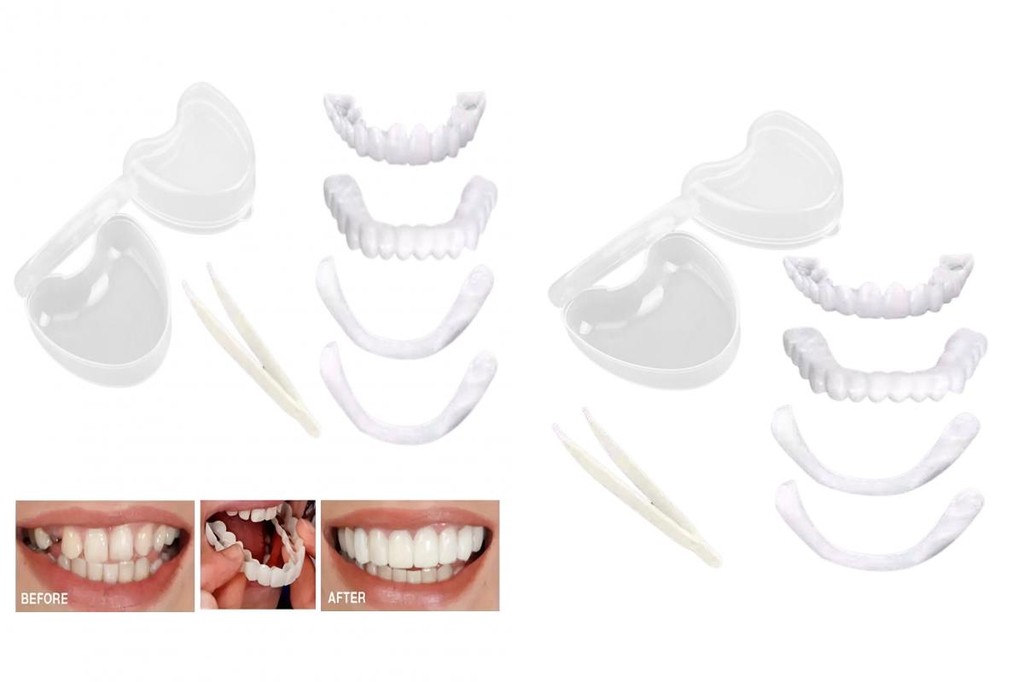 Cosmetic Denture Veneer Easy to Wear Denture Natural Shade False Teeth ...