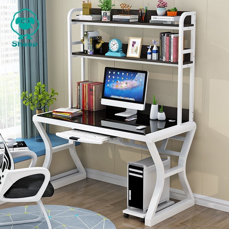 in stock SHEEP Study Table Laptop Desk Double Layer Storage Gaming ...
