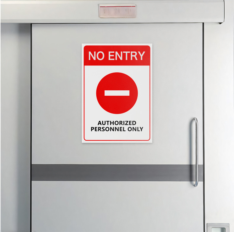 No Entry Authorized Personnel Only Premium Sticker Sign Notice Signage ...