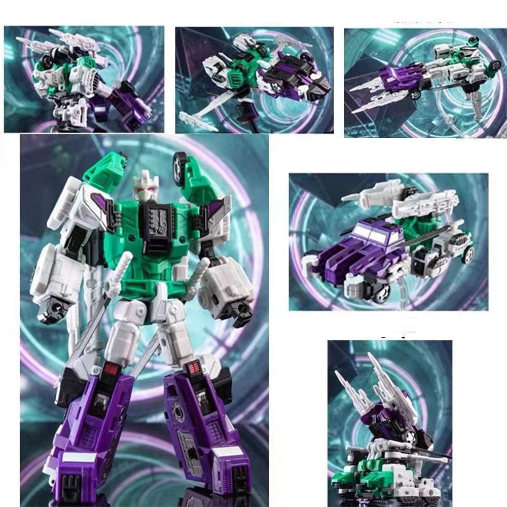 17cm Transformers Sixshot Toys Figure Robot Machine 6 Forms Cartoon ...
